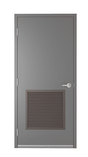 Double Metal Doors w/ Louver